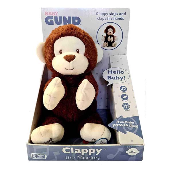 Animated Clappy Monkey Singing And Clapping Plush | Mind Games Canada