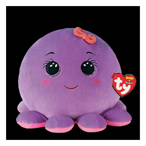 Ty Squish Boos Octavia Octopus PURPLE 14" | Mind Games Canada